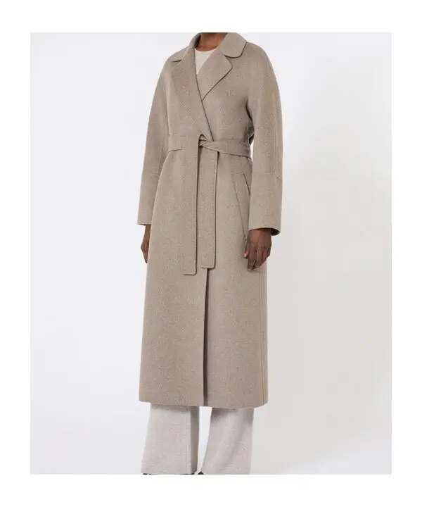 Max Mara Elisa Belted Coat - Medium Gray