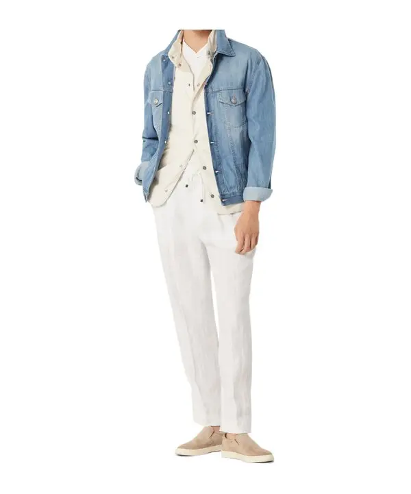 Brunello Cucinelli Lightweight Four-pocket Jacket - Denim