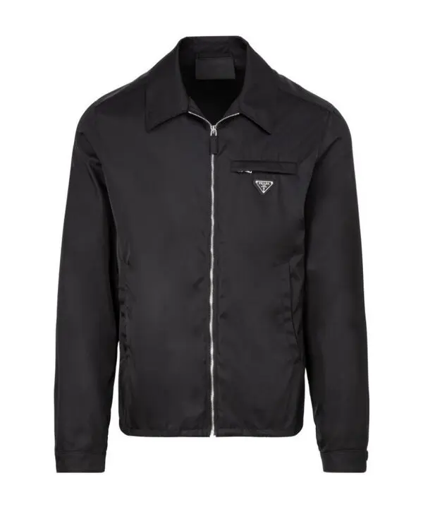 Prada Re-nylon Logo Jacket - Black