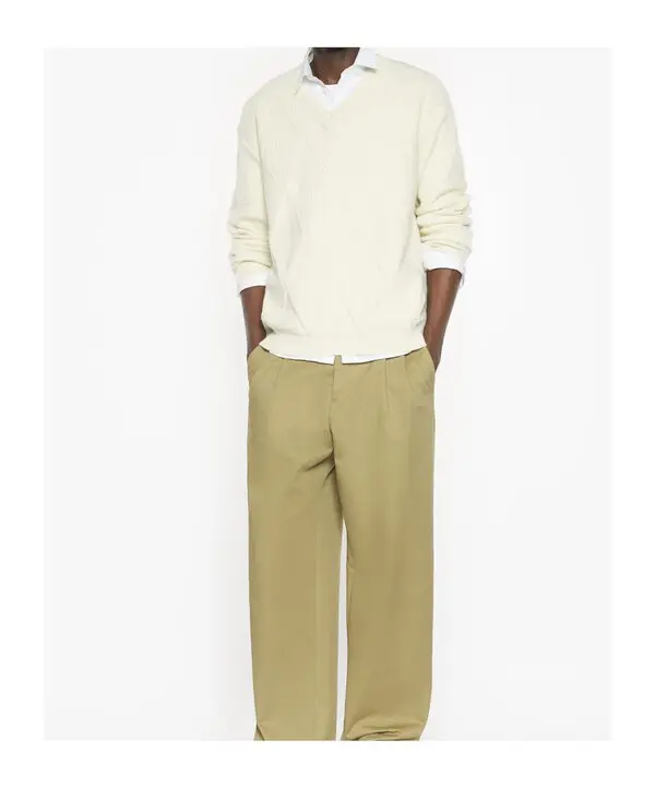 Maison Kitsuné Textured Wool Argyle Jumper - True Color