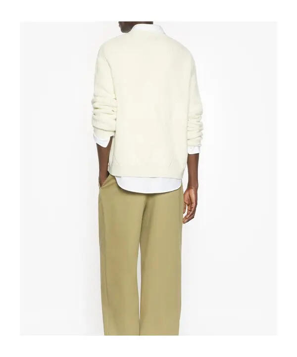 Maison Kitsuné Textured Wool Argyle Jumper - True Color