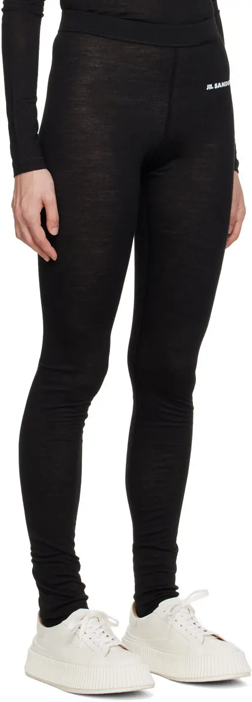 JIL SANDER Technical Leggings - Black
