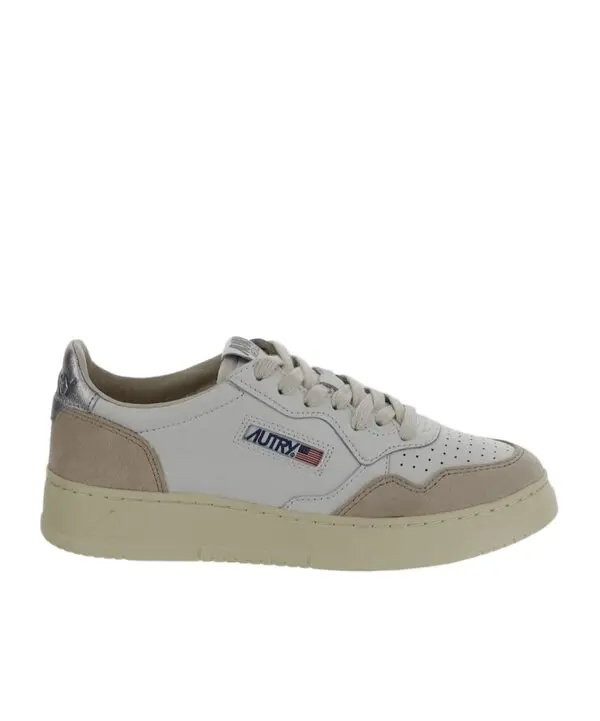 AUTRY Medalist Logo Patch Low-top Sneakers - Gray