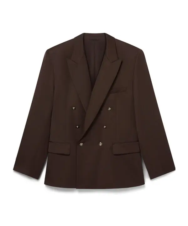 Casablanca Double-breasted Tailored Jacket With Peak Lapels - Brown