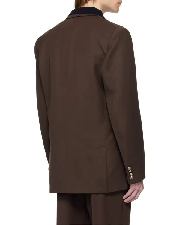 Casablanca Double-breasted Tailored Jacket With Peak Lapels - Brown