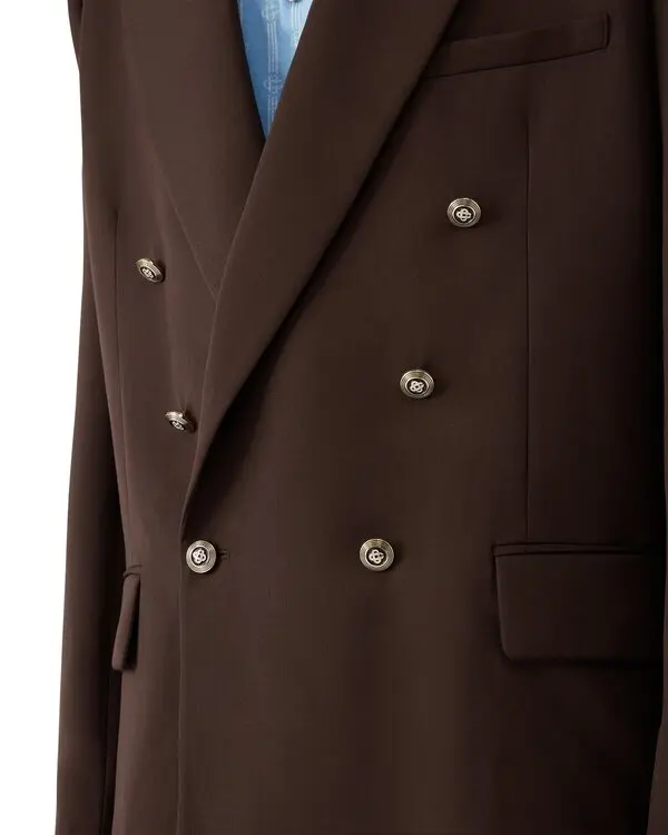 Casablanca Double-breasted Tailored Jacket With Peak Lapels - Brown