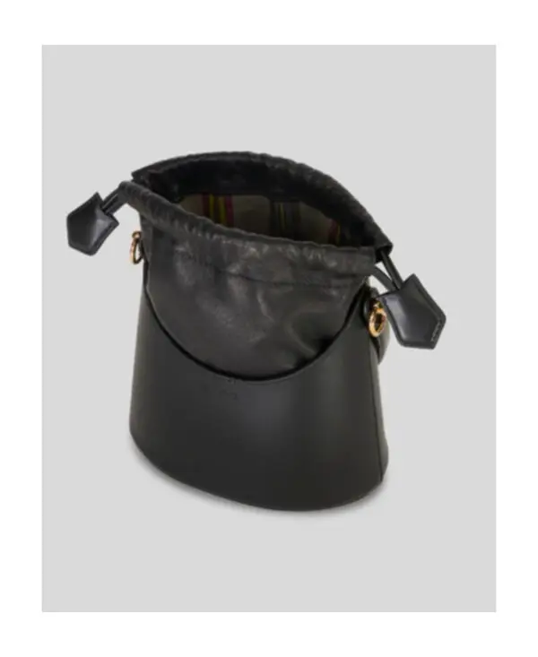 Etro Mini Saturno Bucket Shoulder Bag - Black