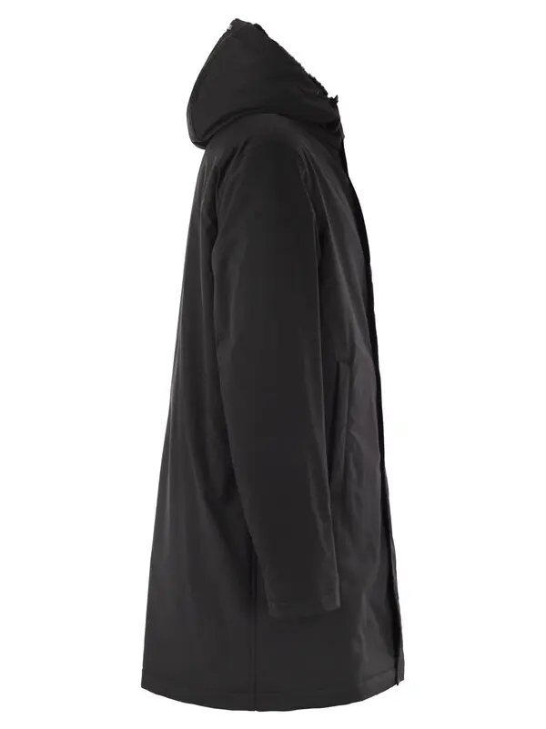 Herno Hooded Cotton Jacket - Black