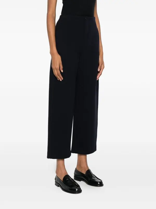 Max Mara Straight-leg Cropped Trousers - Black