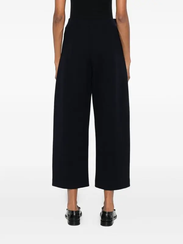Max Mara Straight-leg Cropped Trousers - Black