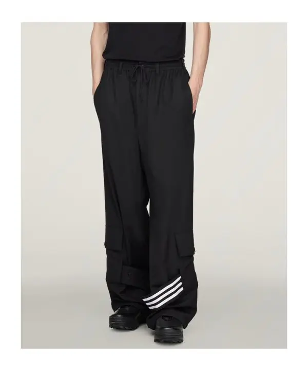 Y3 Cargo Trousers With Drawstring And Adjustable Straps