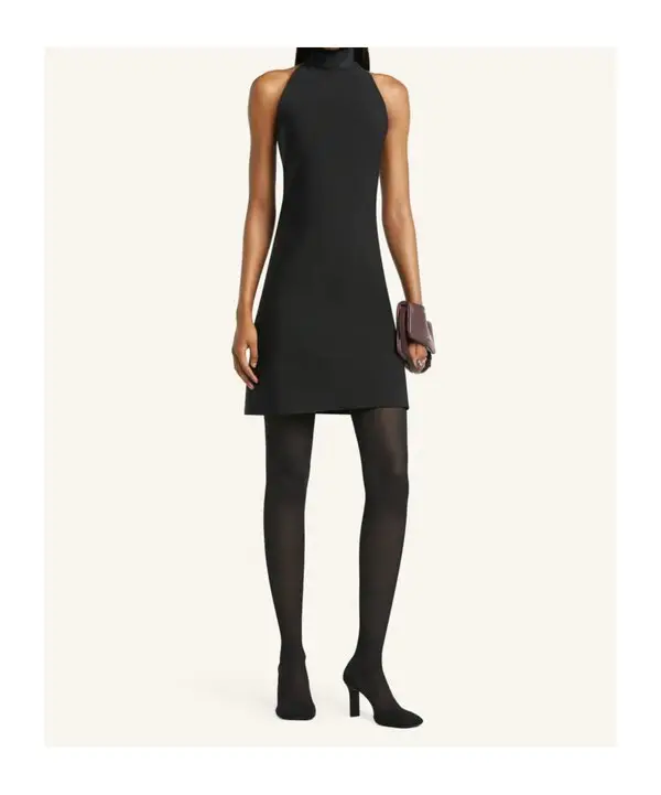 COURREGES Halterneck Mini Dress - Black