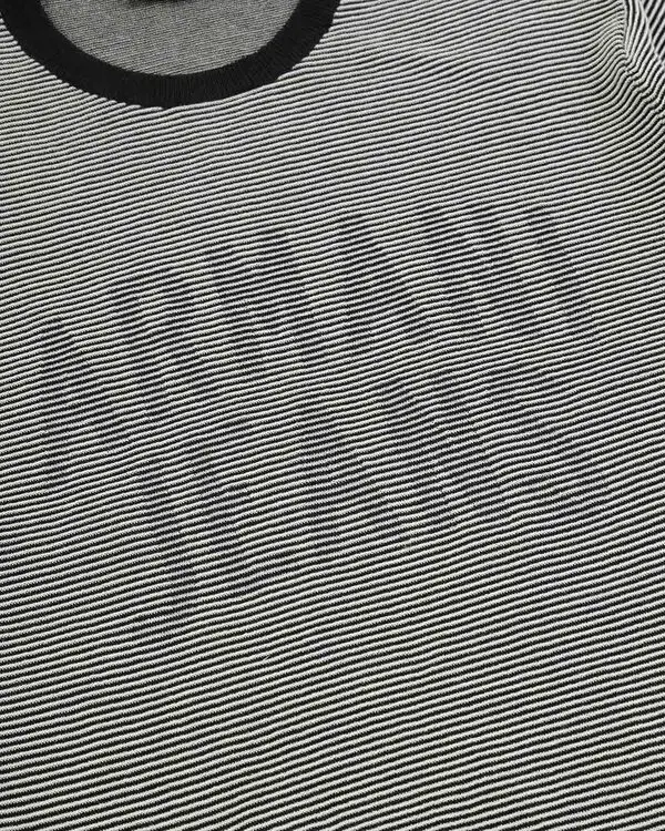 Emporio Armani Striped Logo Crewneck Sweater