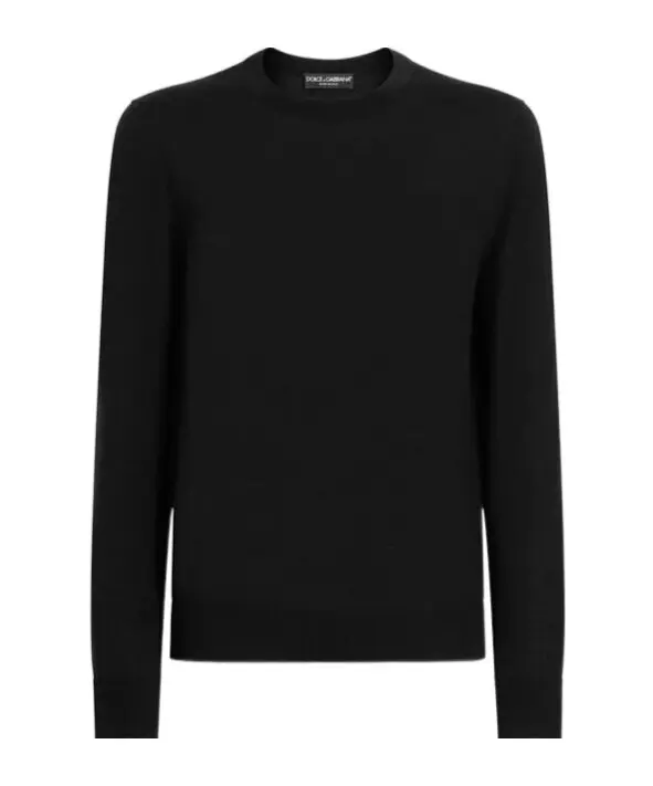 Dolce & Gabbana Logo Embroidered Crewneck Pullover - No