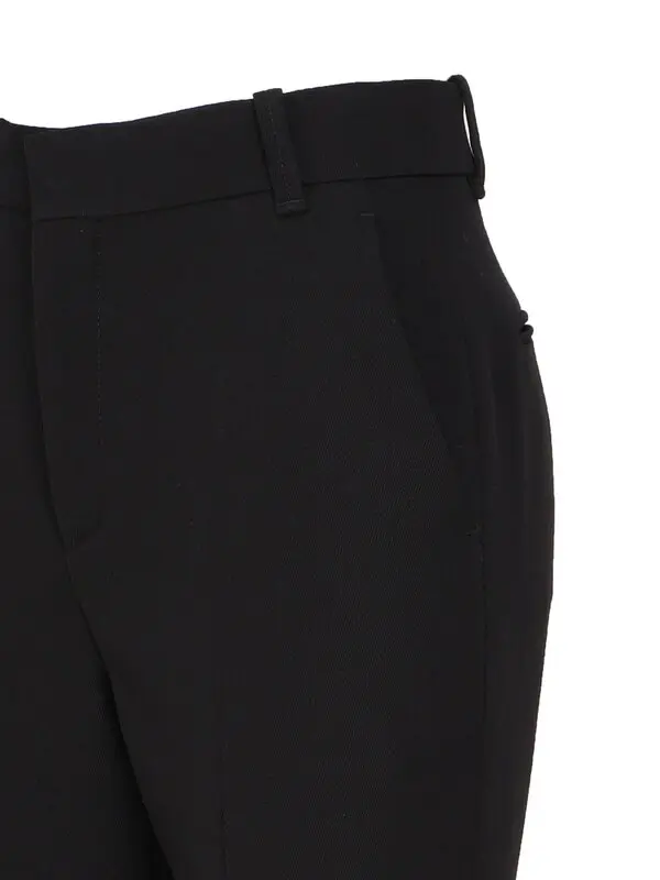 Chloé Cropped Tailored Trousers - Black