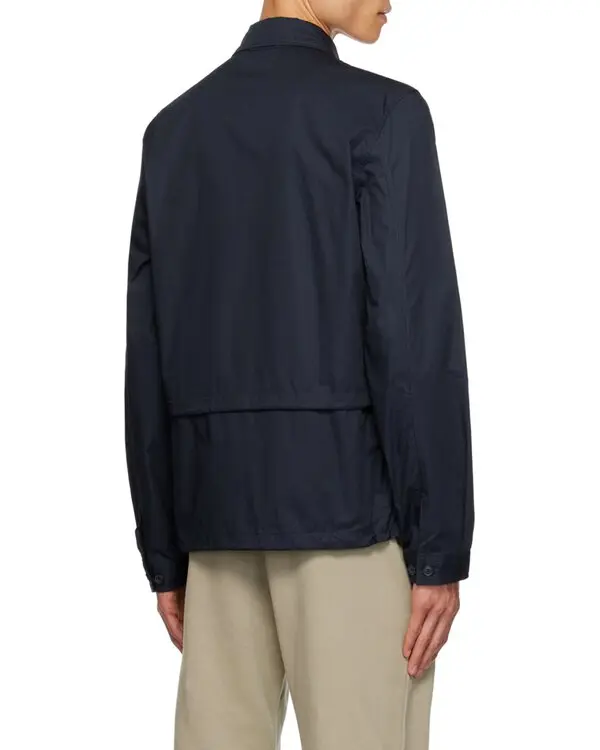 C.P. COMPANY Logo-embroidered Cotton Shirt - Black