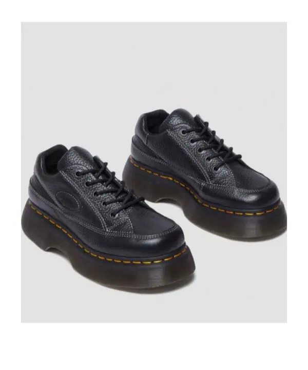 Dr. Martens Buzz 5-eye Milled Nappa Leather Platform Shoes