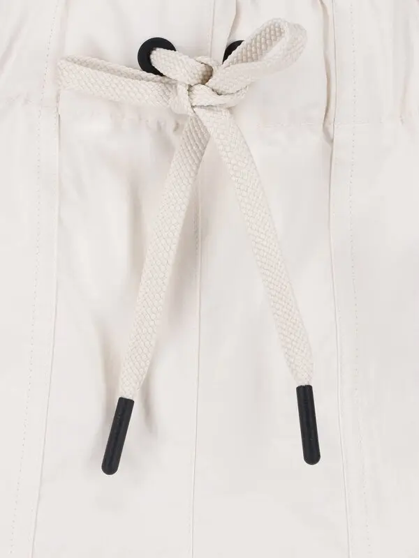 Moncler Elasticated Logo Shorts - Cream
