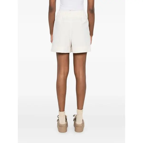 Moncler Elasticated Logo Shorts - Cream