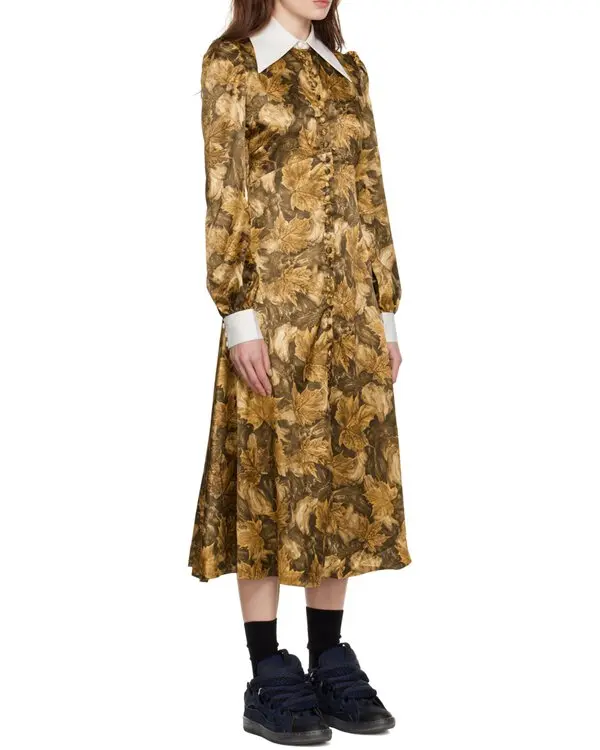 ERL Long-sleeved Dress With Contrasting Collar