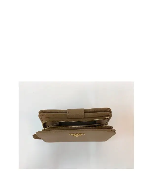 Prada Logo Embossed Wallet