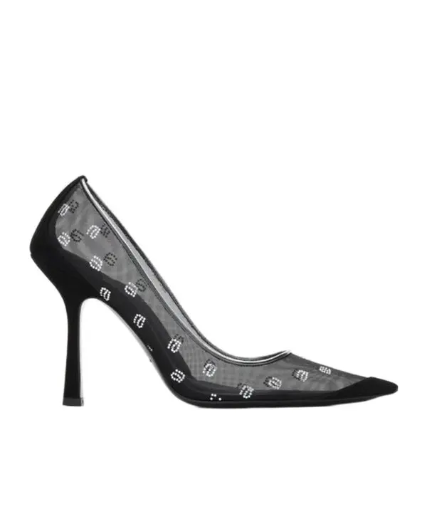 Alexander Wang All-over Motif Embellished Pointed-toe Pumps