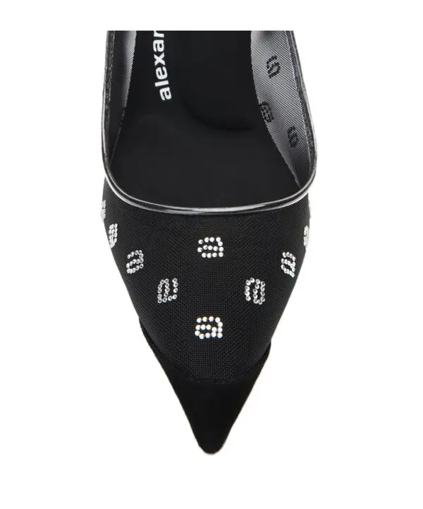 Alexander Wang All-over Motif Embellished Pointed-toe Pumps
