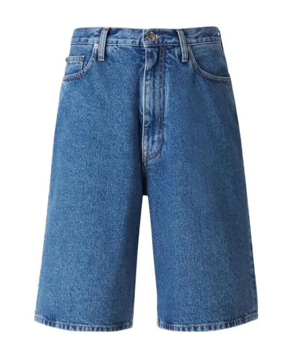Off-White Arrows Denim Shorts - Blue