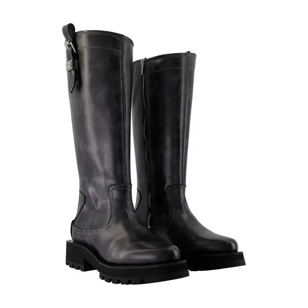 GANNI High Boots - Black
