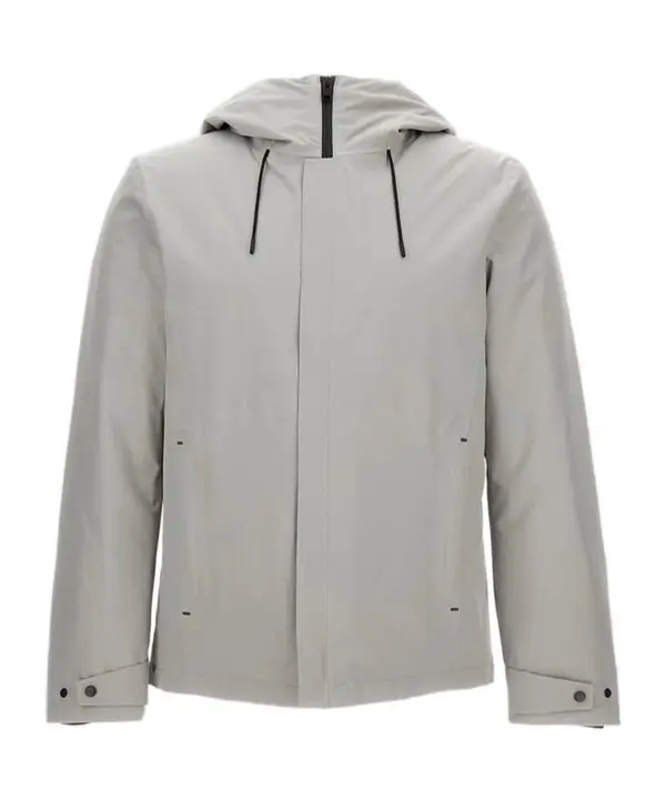 Woolrich Drawstring Hooded Jacket - Gray