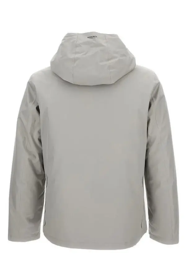 Woolrich Drawstring Hooded Jacket - Gray