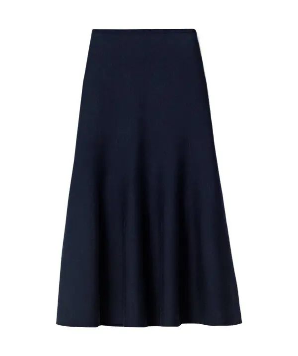 Khaite Peplum-hem Knitted Skirt