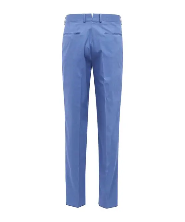 Zegna Pleated Casual Trousers - Blue