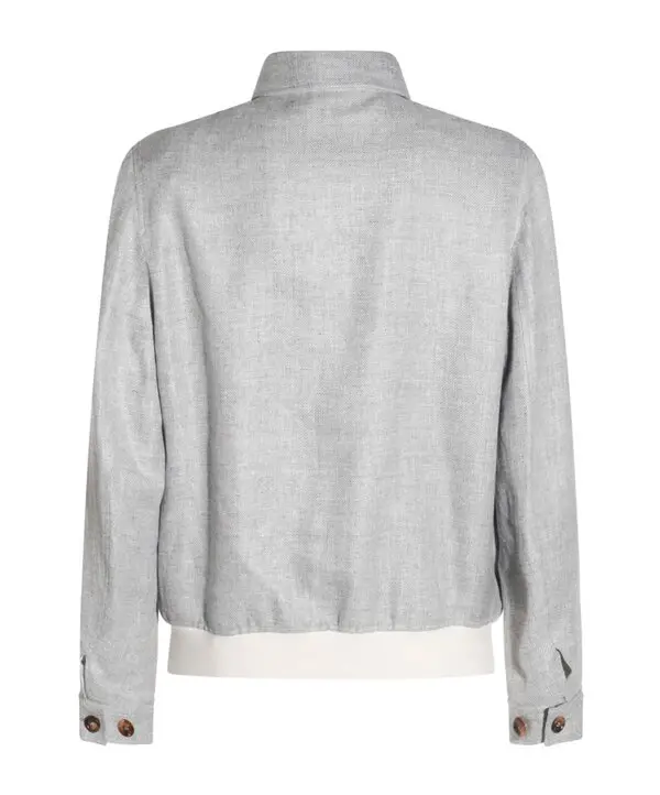 Brunello Cucinelli Long Sleeve Button-up Jacket