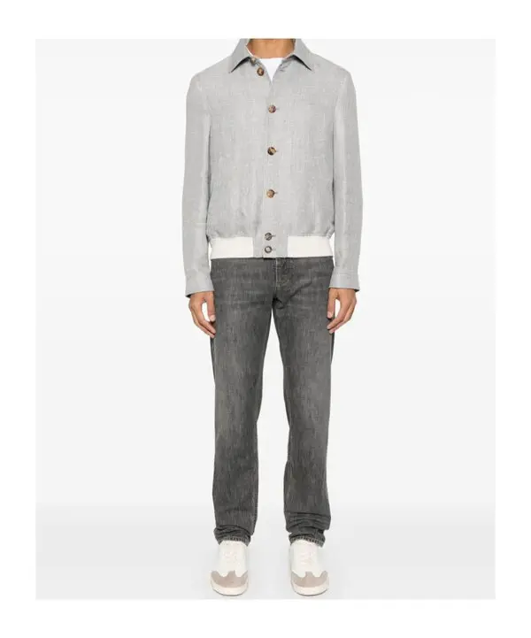 Brunello Cucinelli Long Sleeve Button-up Jacket