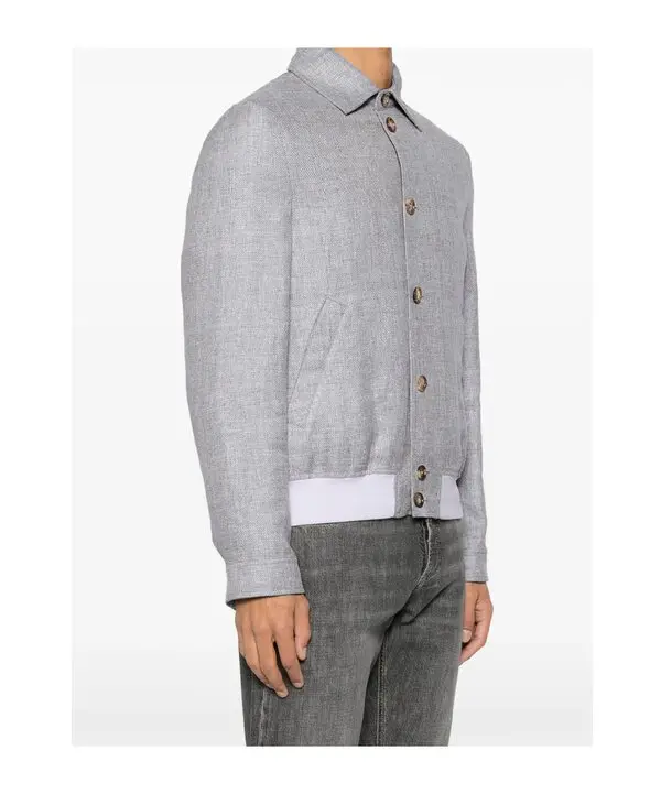Brunello Cucinelli Long Sleeve Button-up Jacket