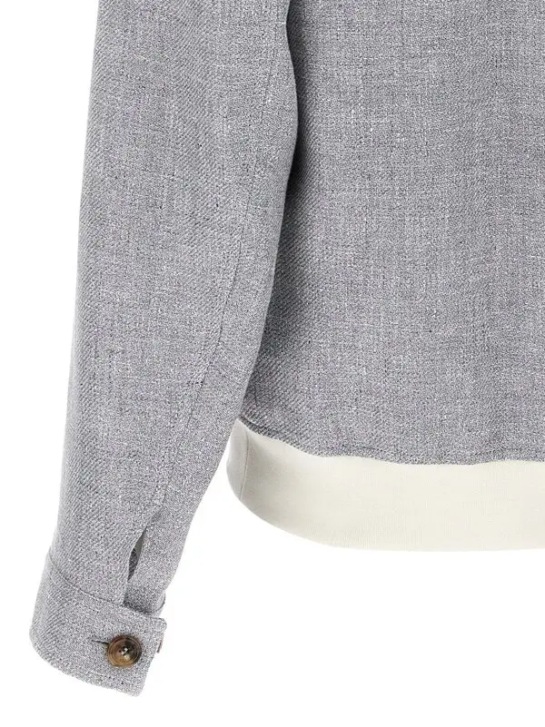 Brunello Cucinelli Long Sleeve Button-up Jacket