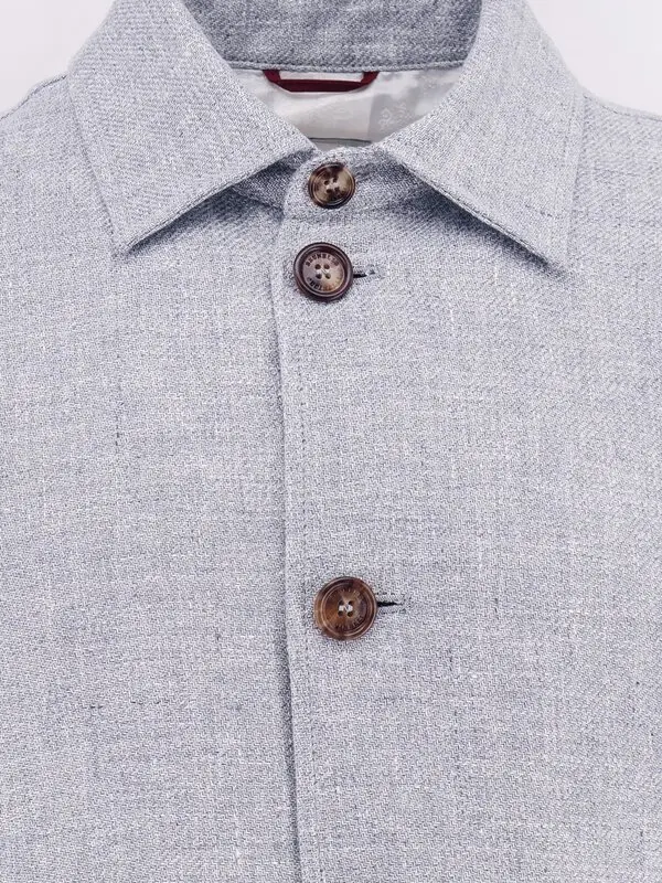 Brunello Cucinelli Long Sleeve Button-up Jacket