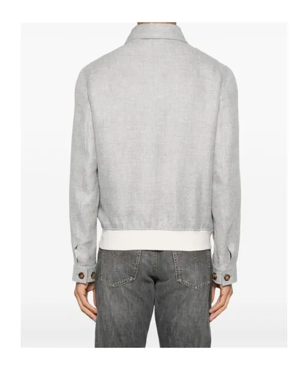 Brunello Cucinelli Long Sleeve Button-up Jacket