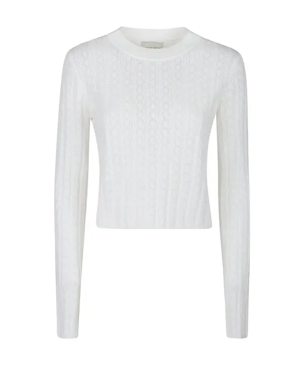 LOULOU STUDIO Tinos Knit Top - Ivory