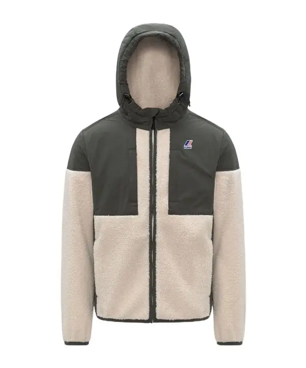 K-WAY Teddy Hooded Fleece Jacket - Nude
