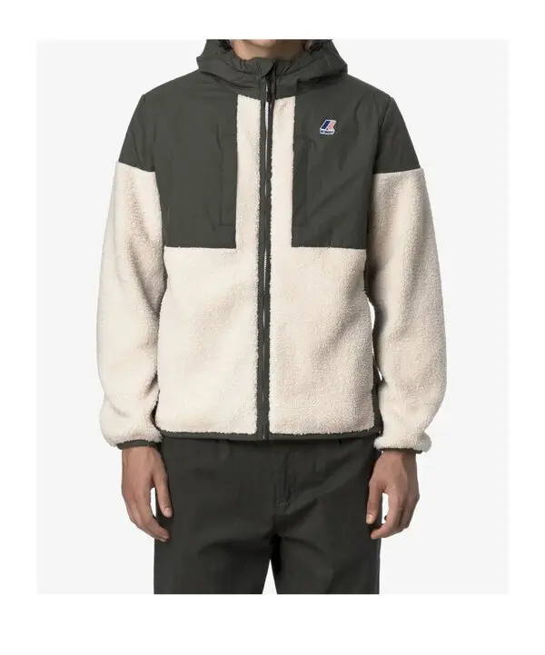 K-WAY Teddy Hooded Fleece Jacket - Nude