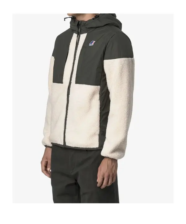 K-WAY Teddy Hooded Fleece Jacket - Nude