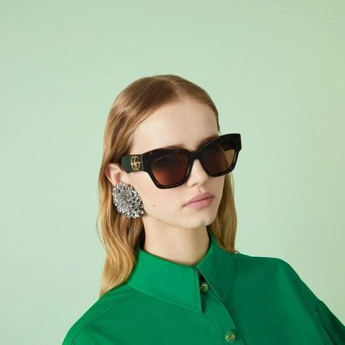 Gucci Cat Eye Frame Sunglasses
