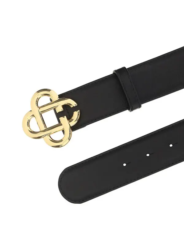 Casablanca Logo Plaque Buckle Belt