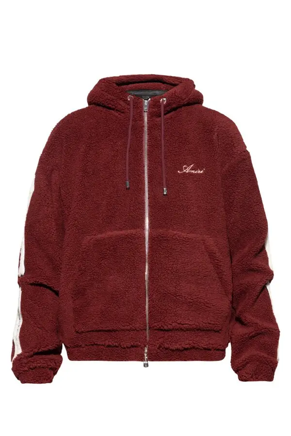 Amiri Bone Detail Zip-up Hoodie