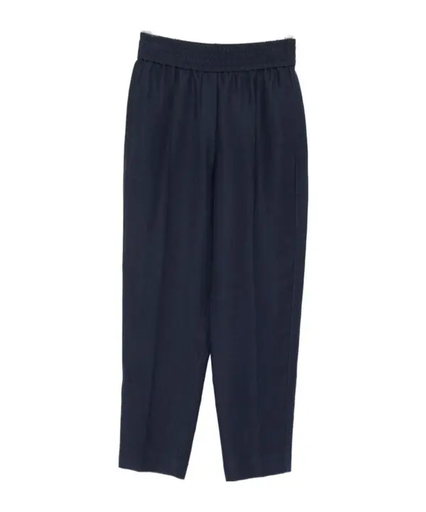 Brunello Cucinelli Fluid Twill Baggy Pull-on Trousers