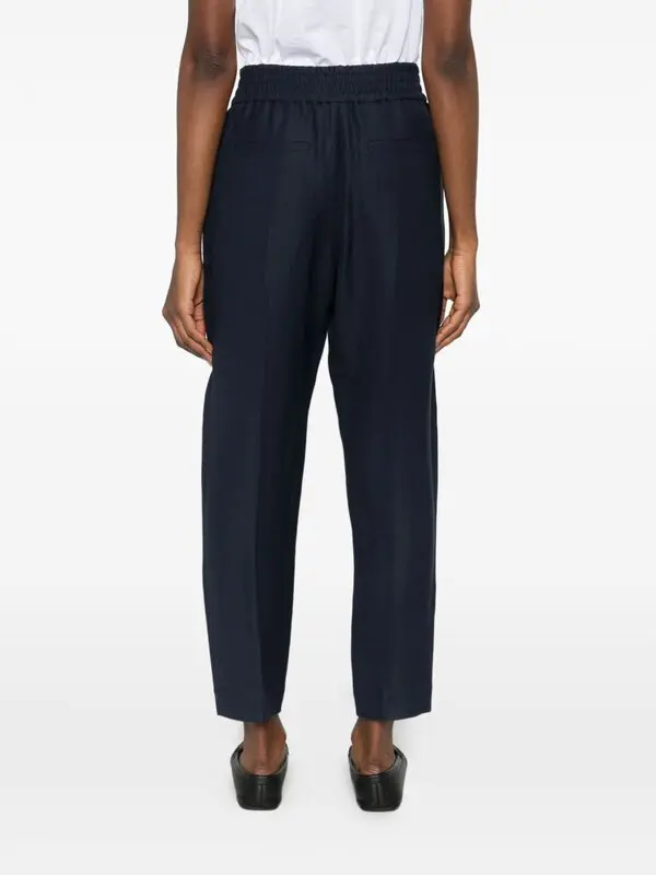 Brunello Cucinelli Fluid Twill Baggy Pull-on Trousers