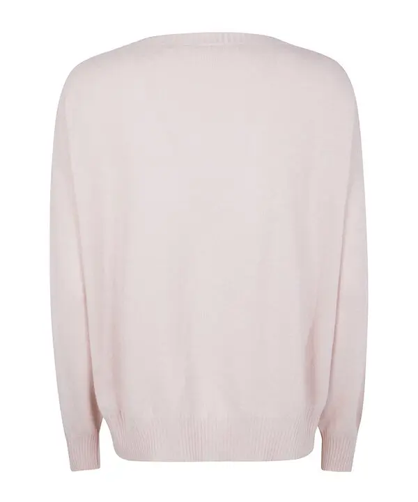 D.exterior Intarsia V-neck Jumper - White