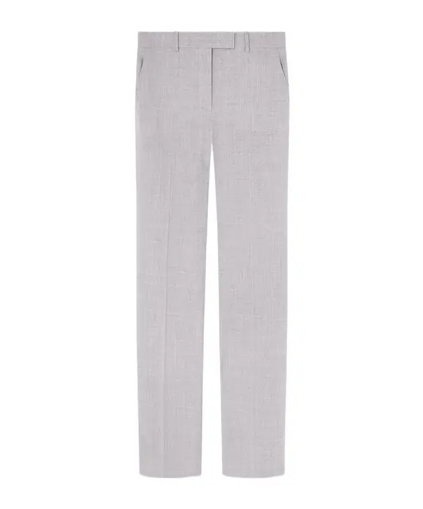 Versace Tailored Straight-leg Trousers - Grey